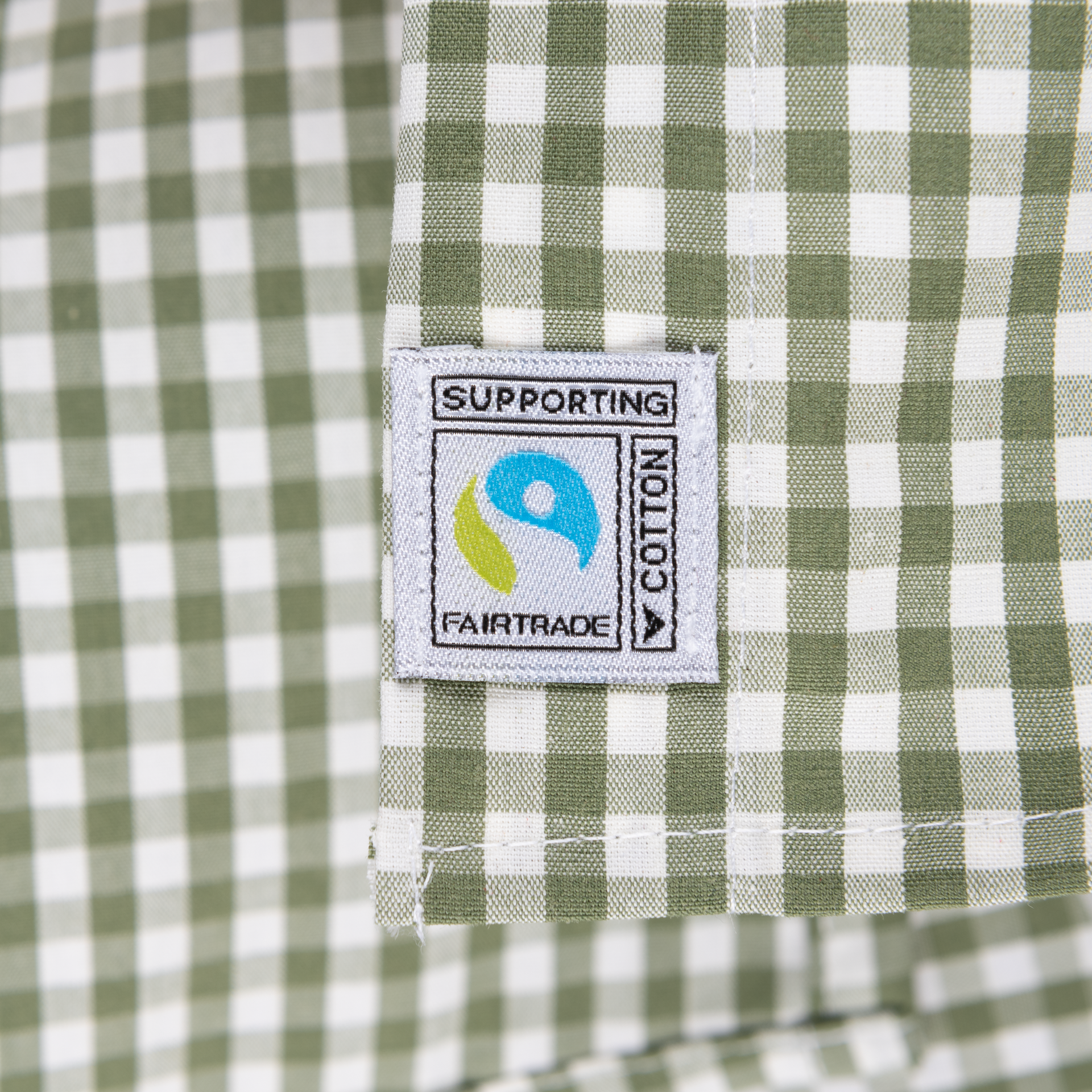 CONCEPT Bluse langarm, kariert für Damen | oliv vichy | XS | 480807000001